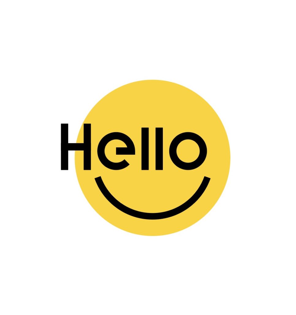 헬로 스마일 로고 아이콘 일러스트 ai 다운로드 download Hello smile logo vector - 로고요고